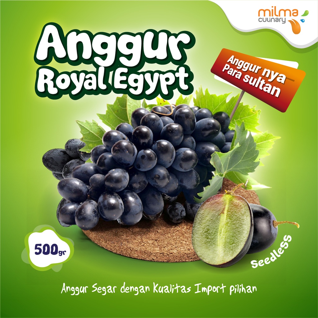 Jual Anggur Import ROYAL EGYPT SEEDLESS GRAPES 500 gr Kualitas Import ...