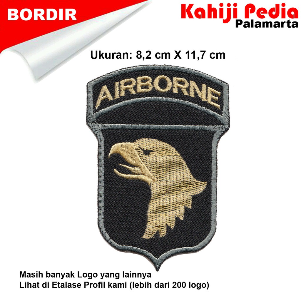 Jual Patch bordir emblem bordir badge Airborne pilih | Shopee Indonesia