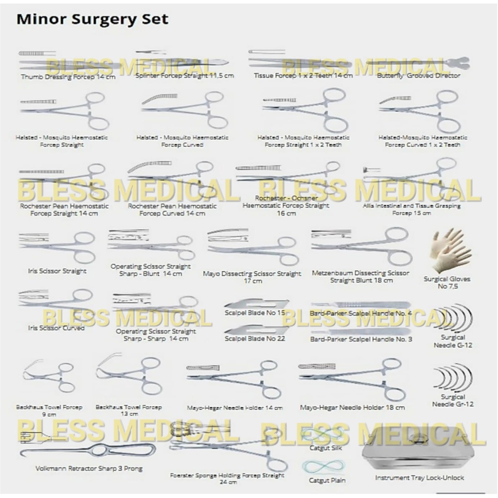 Jual Minor Surgery Set of 34 Items Original | Shopee Indonesia