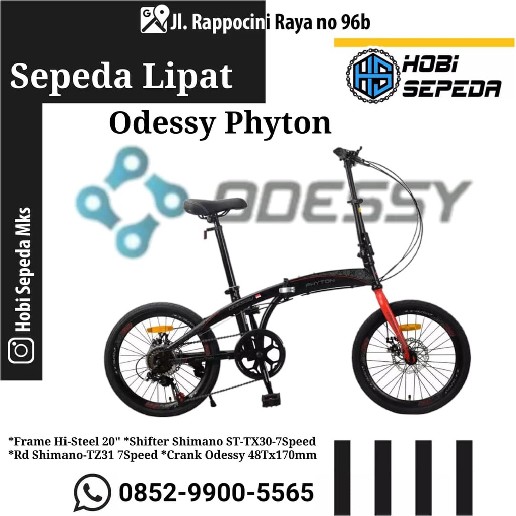 Jual Sepeda Lipat Odessy Python dengan Model Terbaru Harga termurah ...
