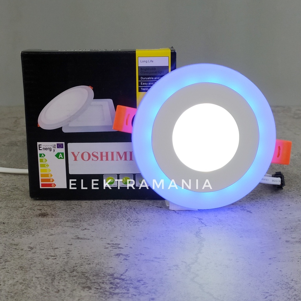 Jual Downlight Led / Lampu Panel Light 3+3Watt YOSHIMITSU ( Putih ...