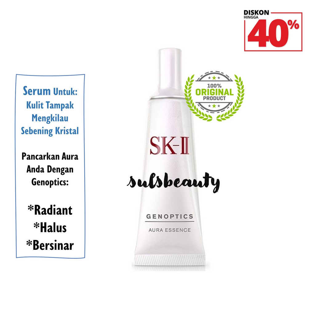 Jual SK-II Genoptics Aura Essence 10ml / SK2 Genoptics Aura Essence 10ml | Shopee Indonesia