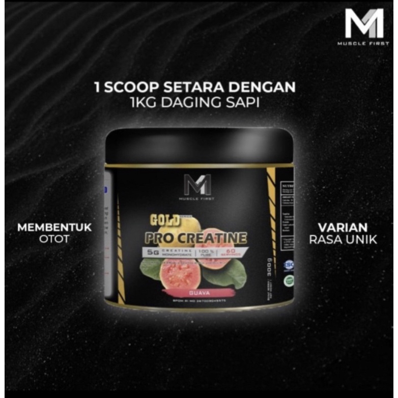 Jual M1 CREATINE MUSCLE FIRST PRO GOLD CREATINE - GUAVA | Shopee Indonesia