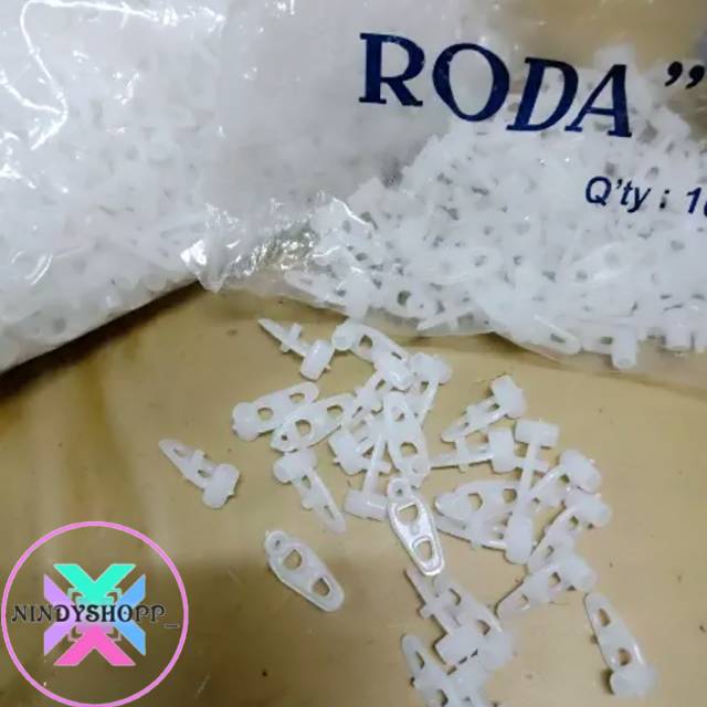 Jual Roda rel gorden / biji plastik rell / rail almini / rel putih ...