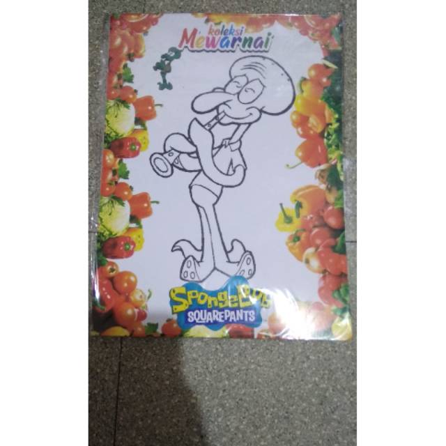 Jual Kertas mewarnai spongebob+3spidol | Shopee Indonesia
