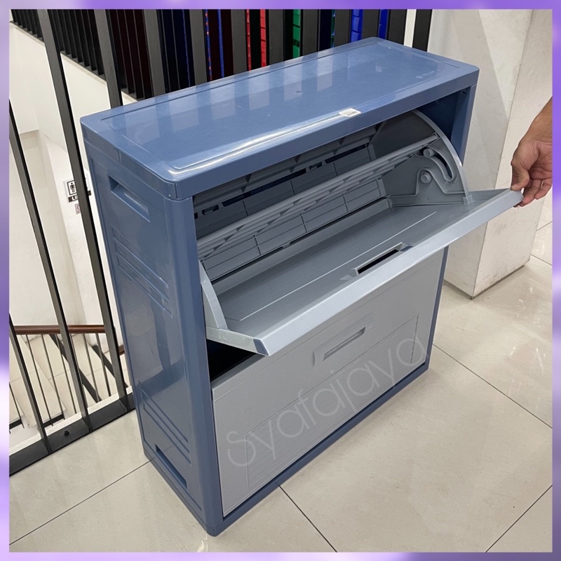 Jual LION STAR - Rak Sepatu Plastik Tertutup A 80 Optima Shoes Rack ...
