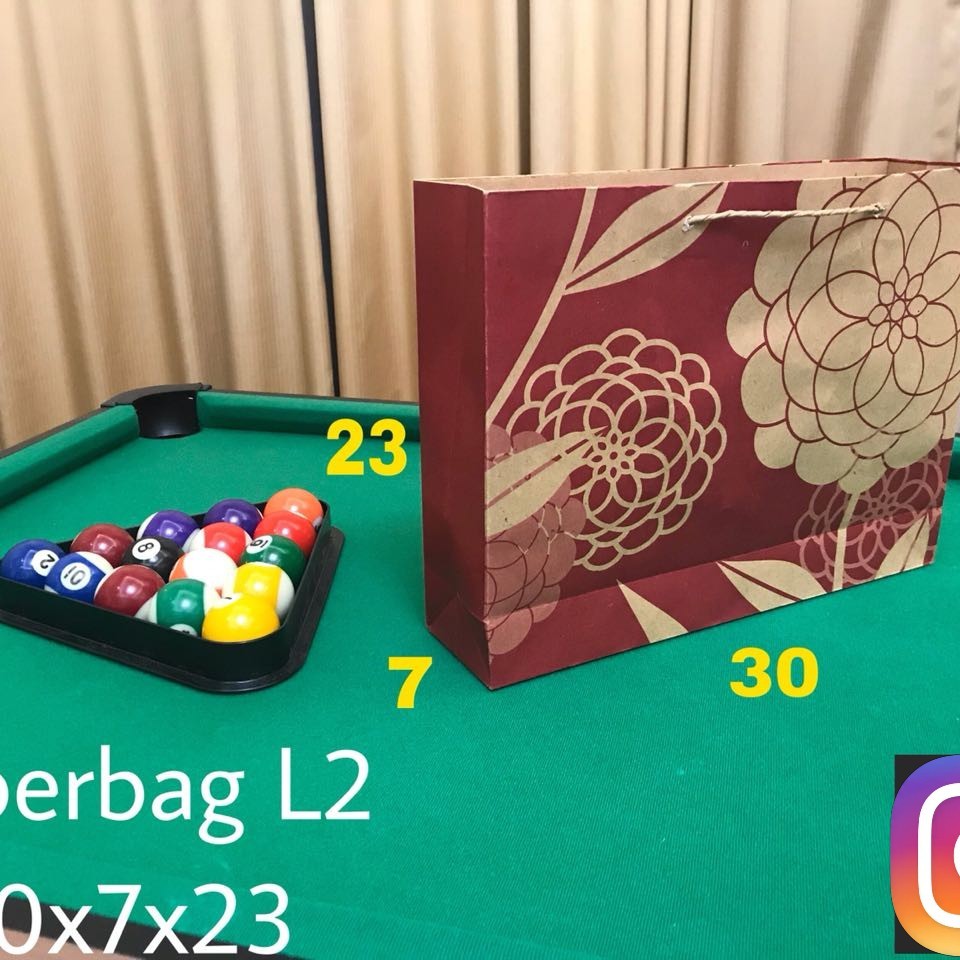 Jual PAPERBAG MOTIF BATIK MERAH UK 30X7X23 / GOODIEBAG MOTIF BATIK MIN ...