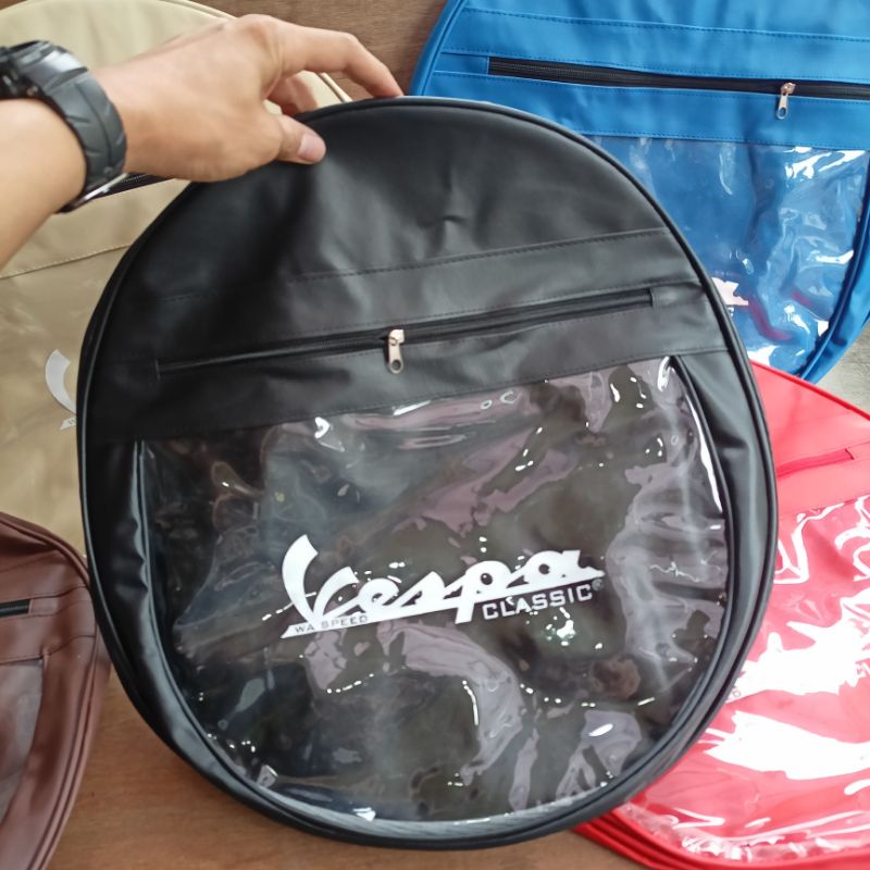 Jual Cover ban serep sarung ban serep vespa ring 10 dan ring 8 model ...