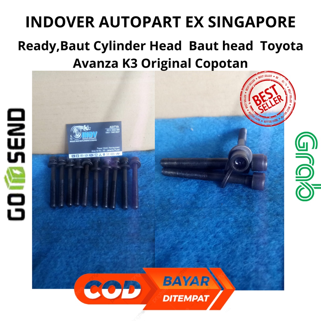 Jual Baut Head Cylinder Head Toyota Avanza K3 1.3 1.5 cc Original ...