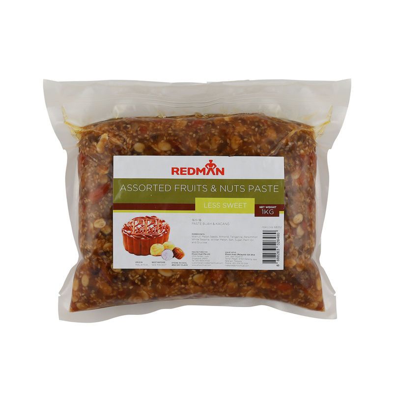 Jual Redman Assorted Fruits & Nuts Paste Less Sweet 1 Kg Filling Gojin ...