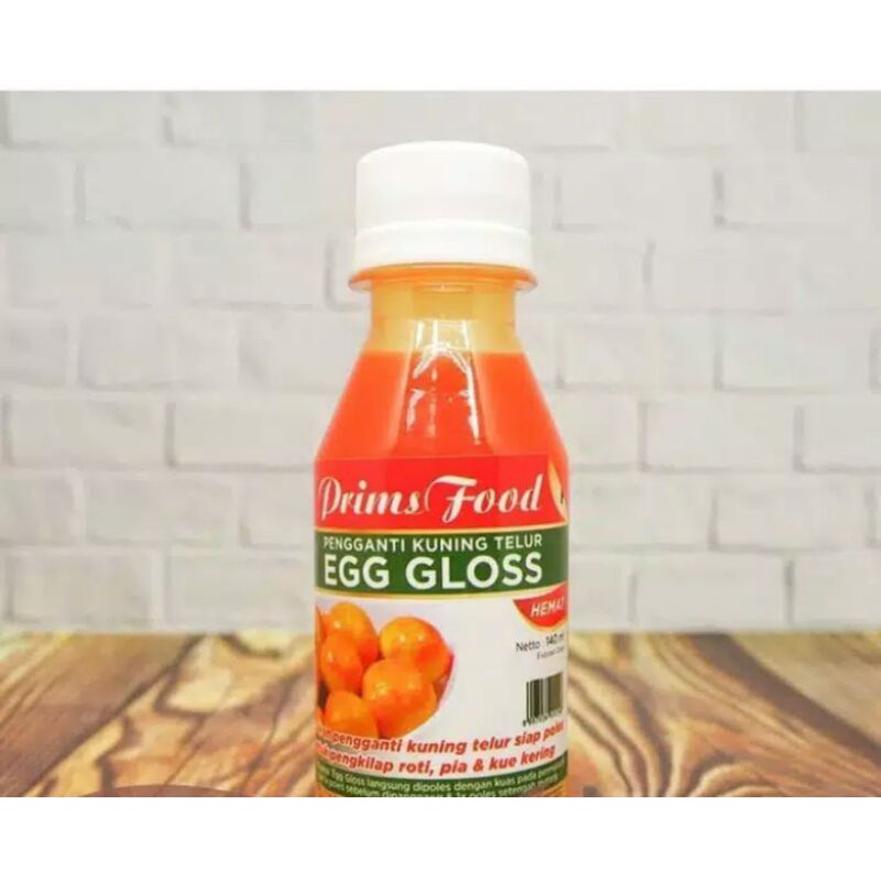 Jual PRIMS FOOD EGG GLOSS 140ML/PENGKILAT KUE NASTAR | Shopee Indonesia