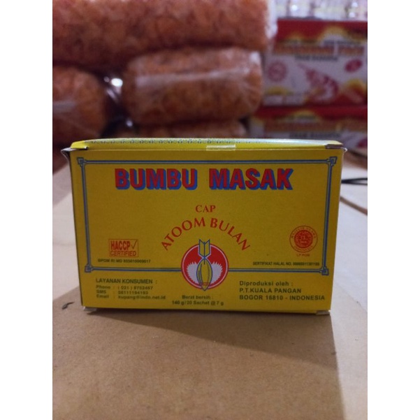 Jual atom bulan bumbu masak 1 dus 20 sachet | Shopee Indonesia