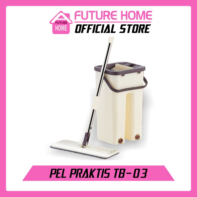Jual FH8 Alat pel Super Mop praktis Alat Pel Putar Plastik Alat Pel ...