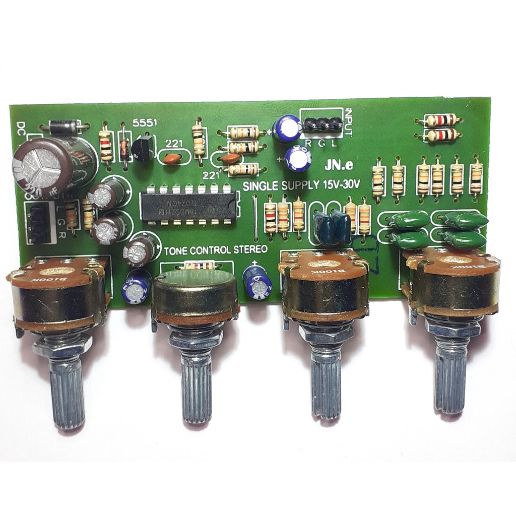Jual KIT TONE CONTROL BIFET TL074 SINGLE SUPPLY DC 15V-30V | Shopee Indonesia
