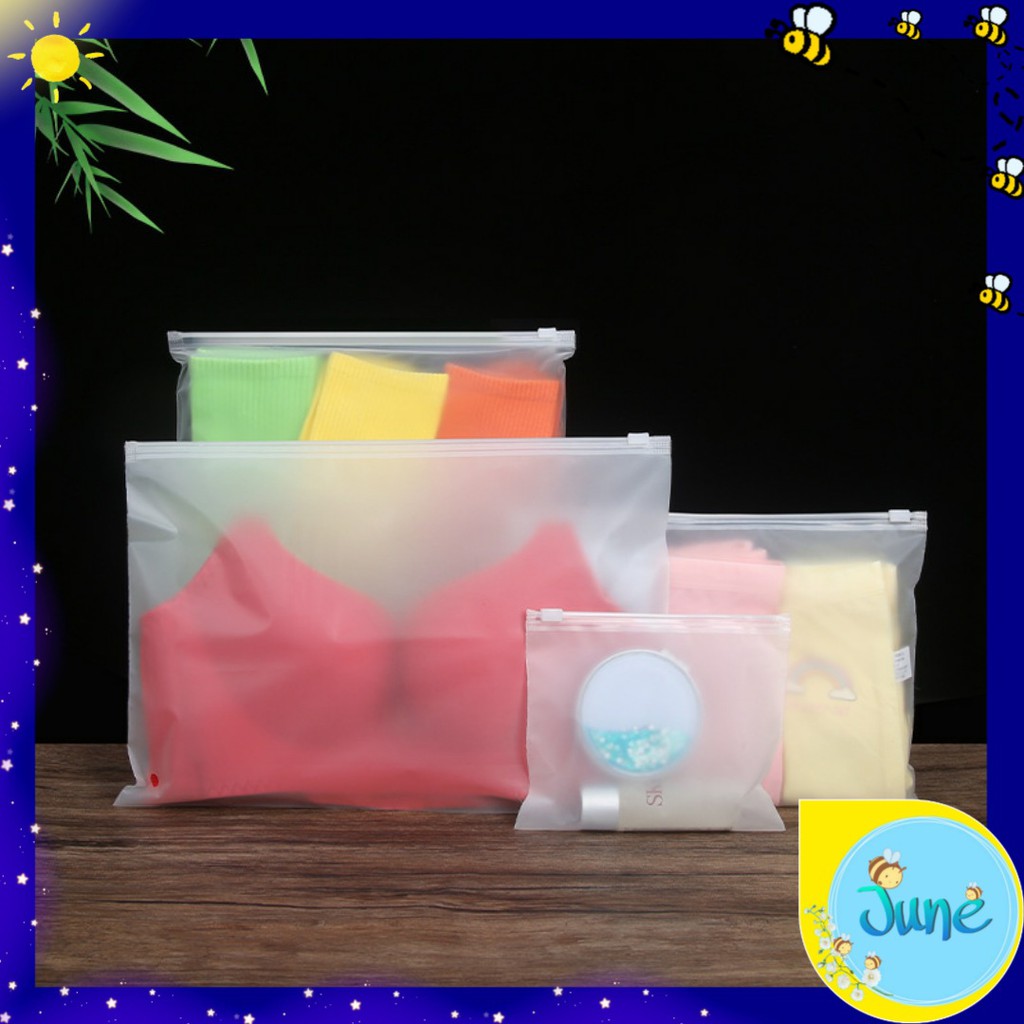 Jual ZIPPER BAG LANDSCAPE TRANSPARAN DOFF ORGANIZER BAG POUCH PLASTIK ...
