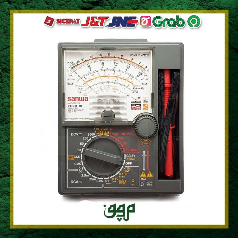 Jual MULTITESTER SANWA YX360TRF ORIGINAL / Multimeter / AVOMETER ANALOG ...
