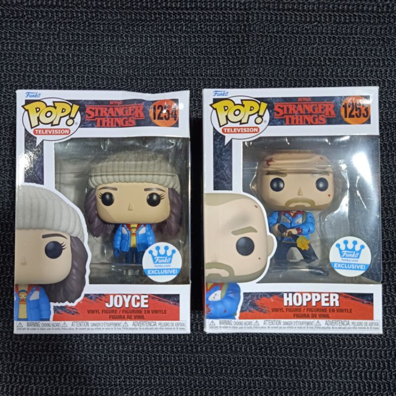 Jual Funko Pop! NETFLIX STRANGER THINGS: HOPPER #1253 + JOYCE #1254 ...