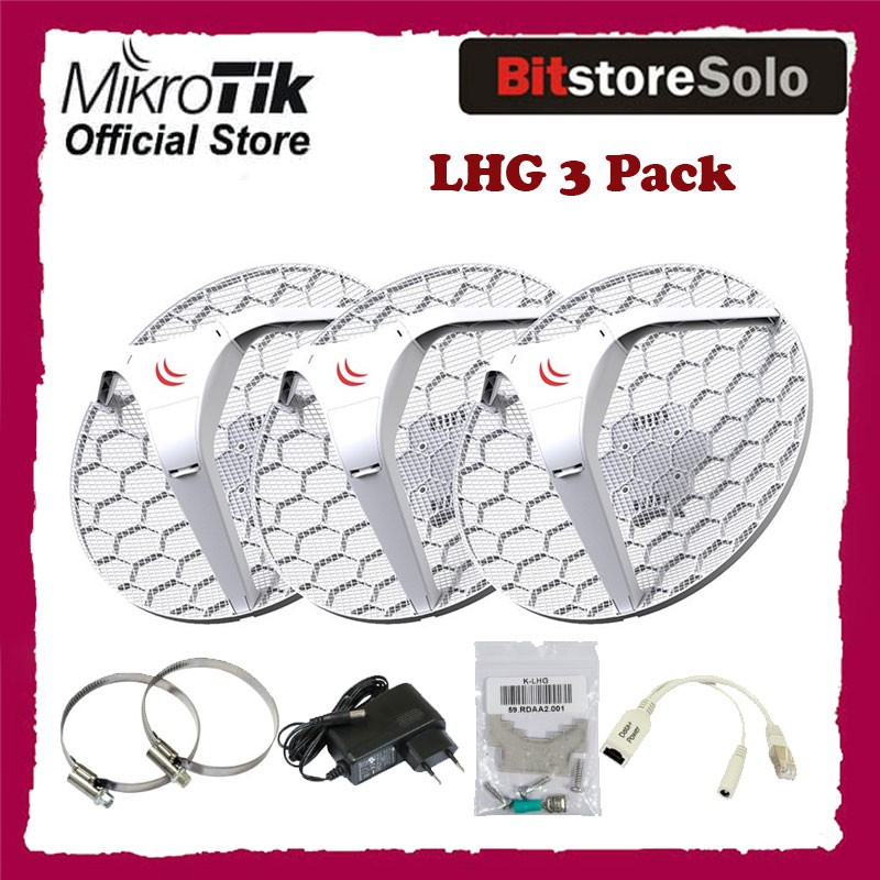 Jual paket mikrotik rb lhg 5nd 3 pack | Shopee Indonesia