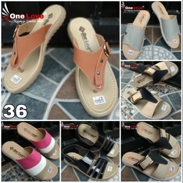 Jual Sendal Cewek Modis Model Kekinian Merk One Love ( Kode : 1 ...