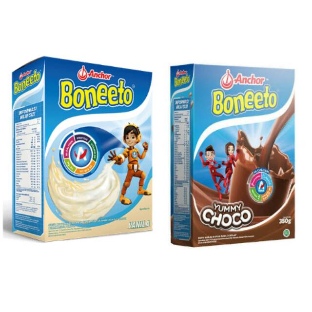Jual SUSU BONEETO VANILA DAN COKELAT (SUSU PERTUMBUHAN ANAK) 350 gr ...