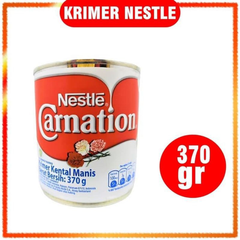 Jual NESTLE CARNATION SUSU KRIMER KENTAL MANIS KALENG 370 GRAM | Shopee ...