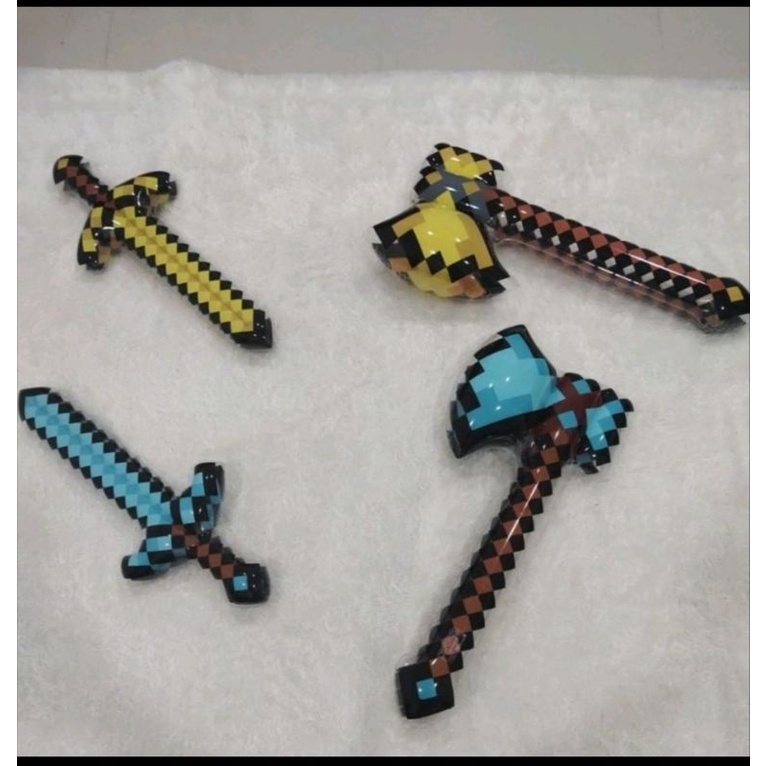 Jual MINECRAFT sword and axe/ pedang dan kampak Balon Foil | Shopee ...