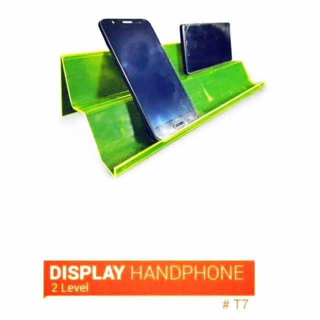 Jual Akrilik Pajangan Handphone Display HP 2 Tingkat | Shopee Indonesia