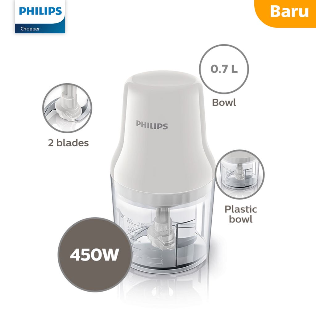 Jual Chopper Philips 0.7 Liter - Hr1393/00 - Chopper - Serbaguna ...