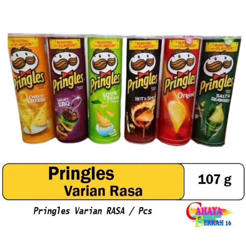 Jual KERIPIK KENTANG PRINGLES 107gr varian rasa | Shopee Indonesia