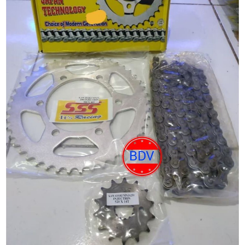 Jual Gear Set SSS Ninja 250 Fi, Ninja250Fi (Injeksi) | Shopee Indonesia