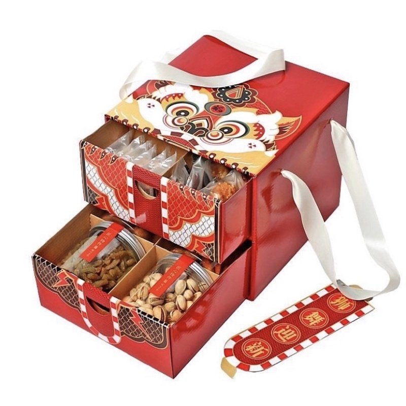 Jual ( A0002 ) hampers box imlek CNY tempat taruh snacks imlek / CNY ...
