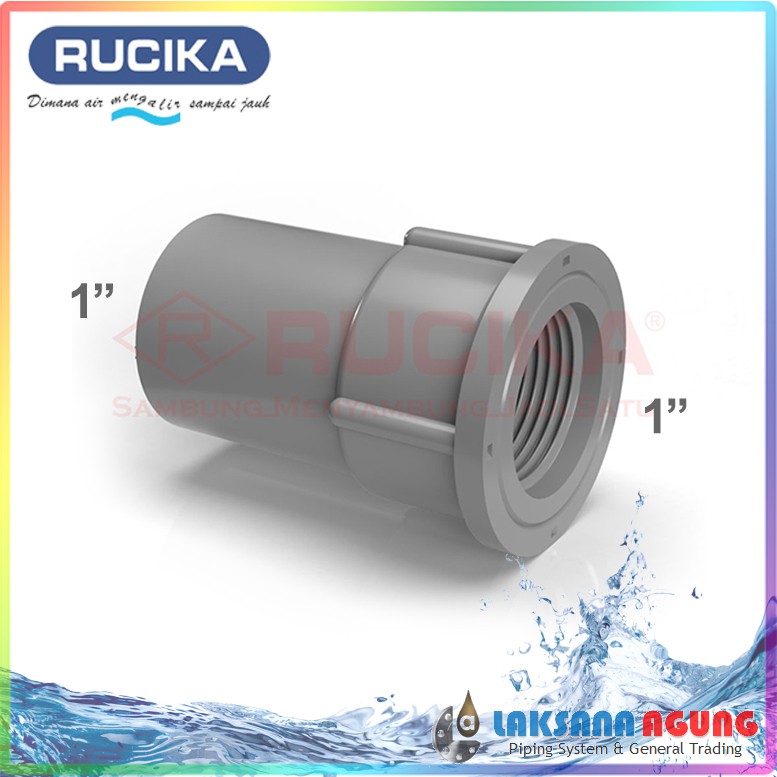 Jual Sok drat dalam pvc 1 Inch Rucika AW | Sock SDD Sok drat Pvc Rucika ... Jual Sok drat dalam pvc 1 Inch Rucika AW | Sock SDD Sok drat Pvc Rucika ...