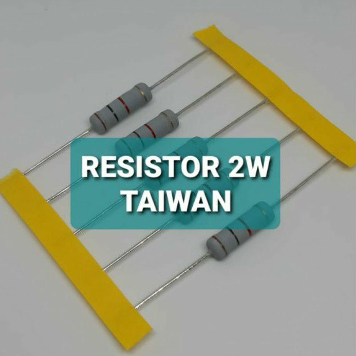 Jual RESISTOR 2WATT TAIWAN 1R 10R 100R 330R HARGA 10PCS | Shopee Indonesia