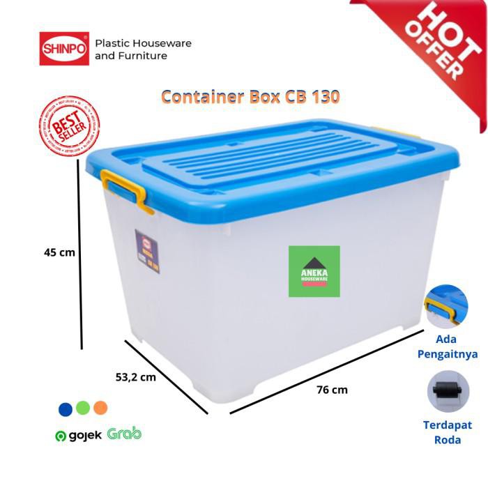 Jual Box Plastik Menyimpan Serbaguna (Container Box) Shinpo Mega CB 130 ...