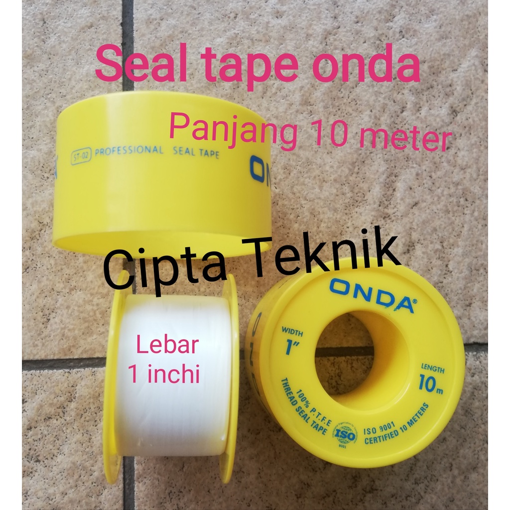 Jual Seal Tape Onda Asli 1 inchi Panjang 10 Meter Siltip 1inch 25 mm ...