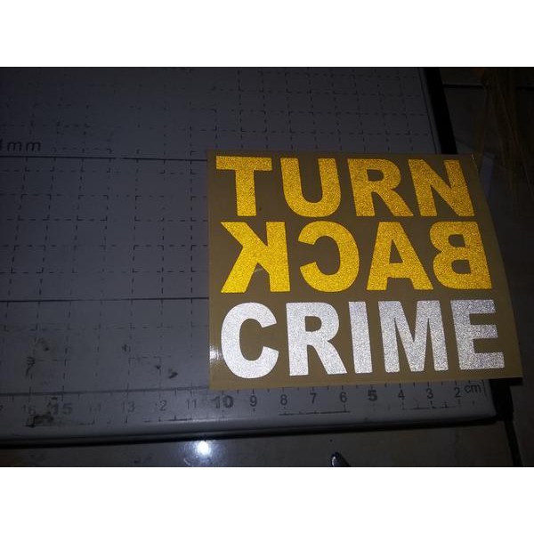 Jual STIKER/STICKER MOTOR/MOBIL TURN BACK CRIME | Shopee Indonesia