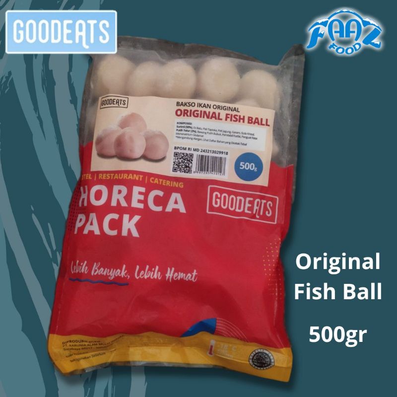 Jual Fish Ball Goodeats 500gr (Bola Ikan, Bakso Ikan, Seafood, Olahan Ikan) | Shopee Indonesia