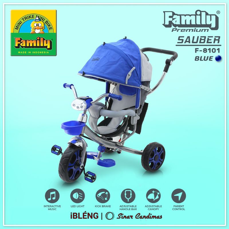 Jual Sepeda Anak Roda 3 Family Sauber F8101 Baby Stroller Family ...