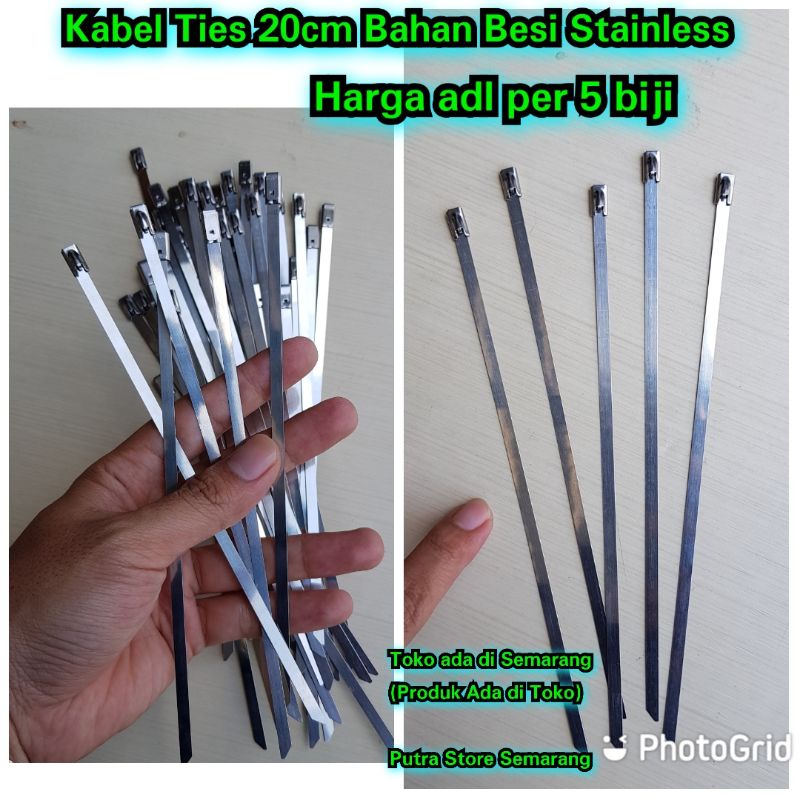 Jual kabel ties 20cm Bahan Besi Besi ties Panjang 20cm Kabel ikat besi ...