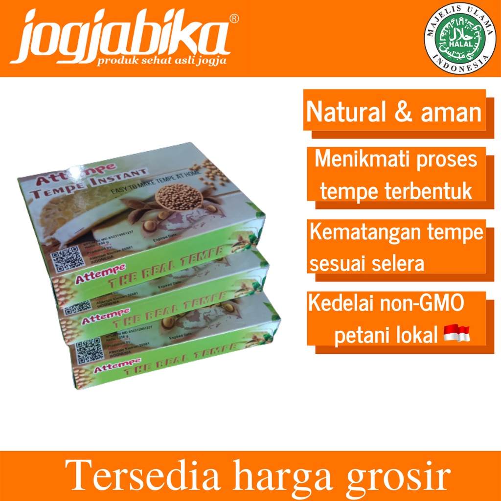 Jual Tempe Kedelai Lokal Non GMO Instan Kit Bikin Sendiri Asli Jogja ...
