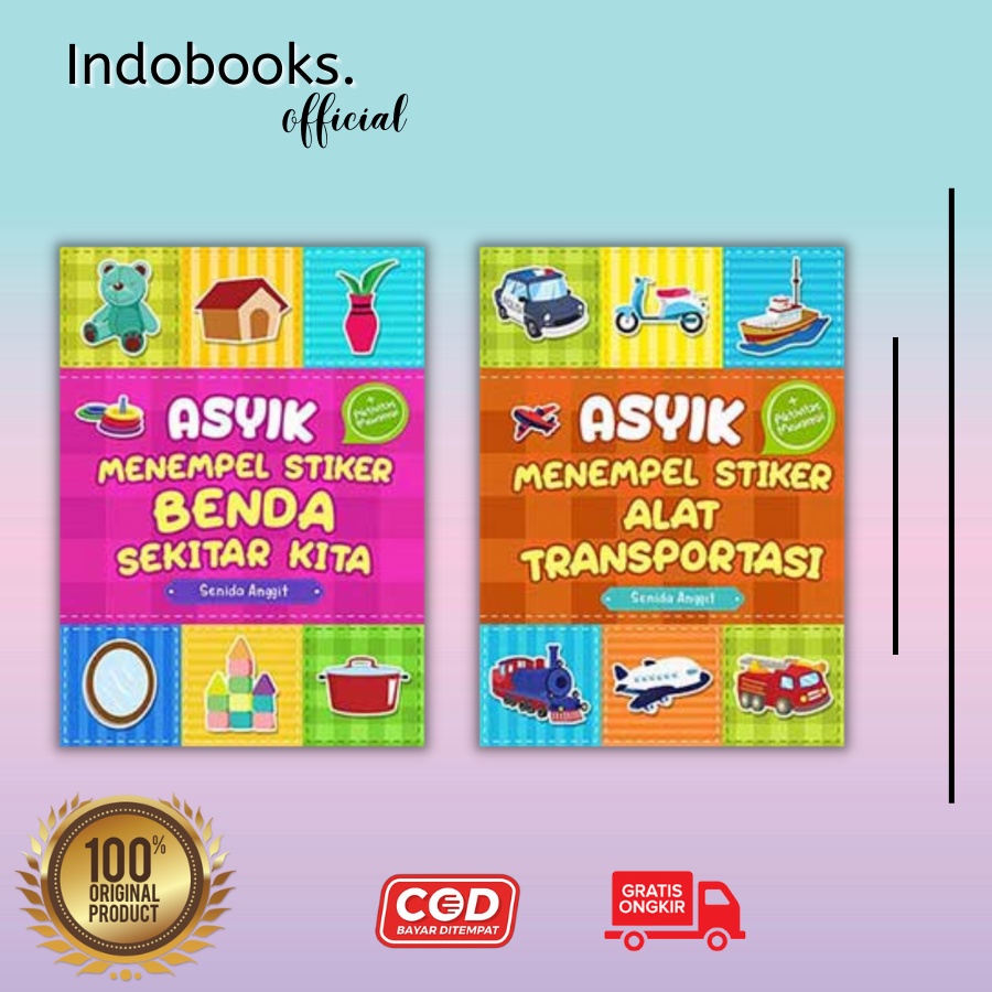 Jual Asyik Menempel Stiker Benda Sekitar Kita/Alat Transportasi ...
