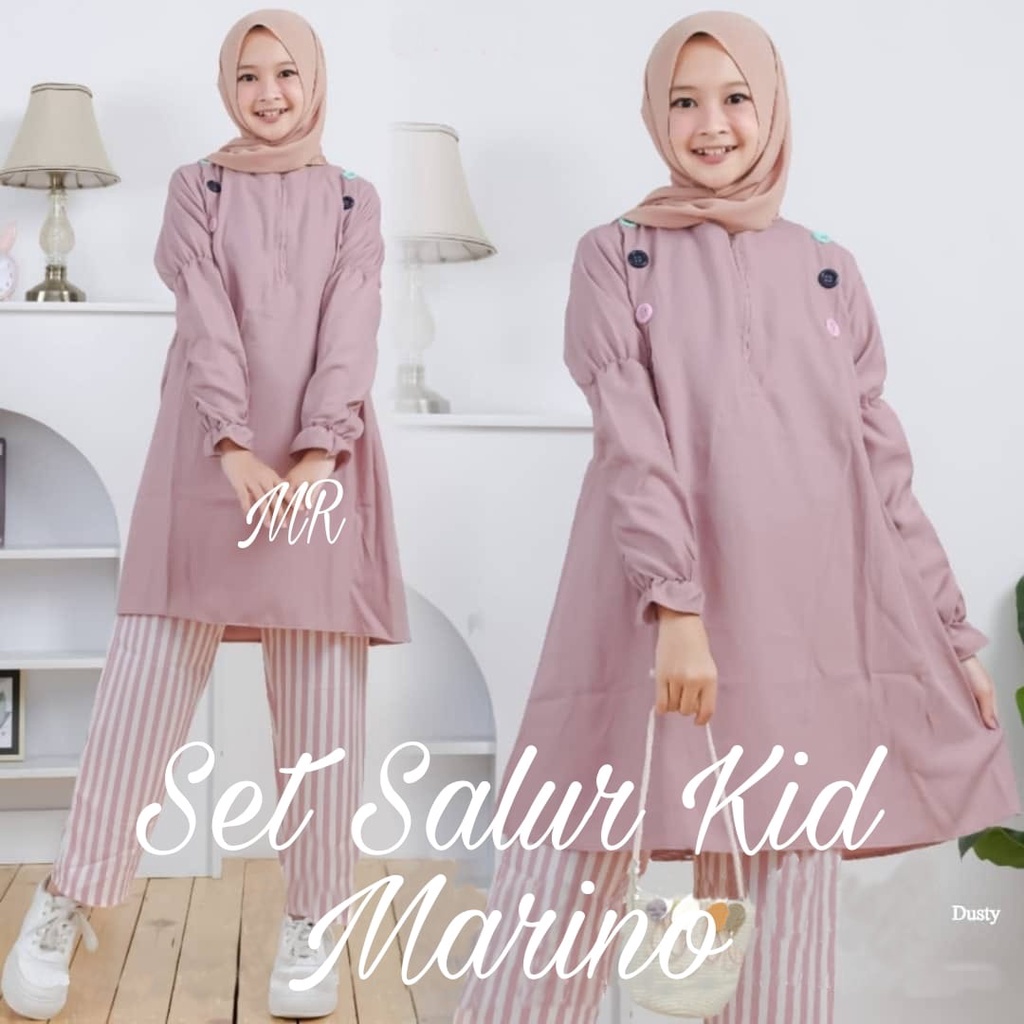 Jual Baju Pesta Setelan Celanan Tunik Anak Remaja Muslim Lucu Adem Trand Modern Viral Model ...