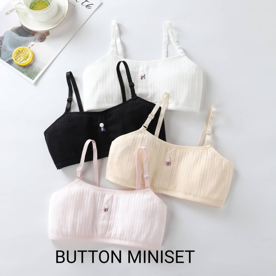 Jual BUTTON MINISET ANAK REMAJA SD SMP SPORT BRA KOREA IMPOR LUCU BAHAN ...