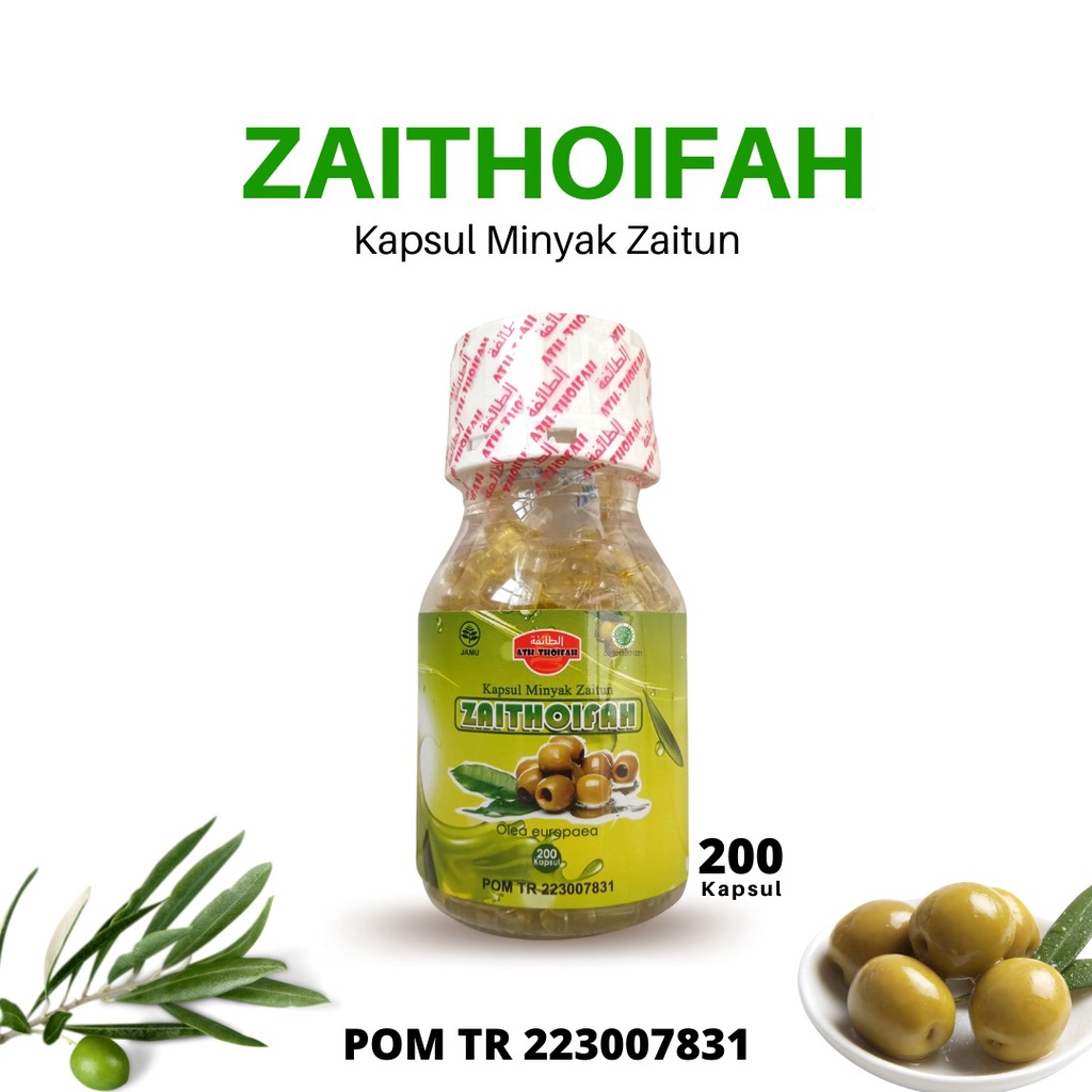 Jual Kapsul zaitun Extra virgin olive oil Original ZAITHOIFAH Isi 200 ...