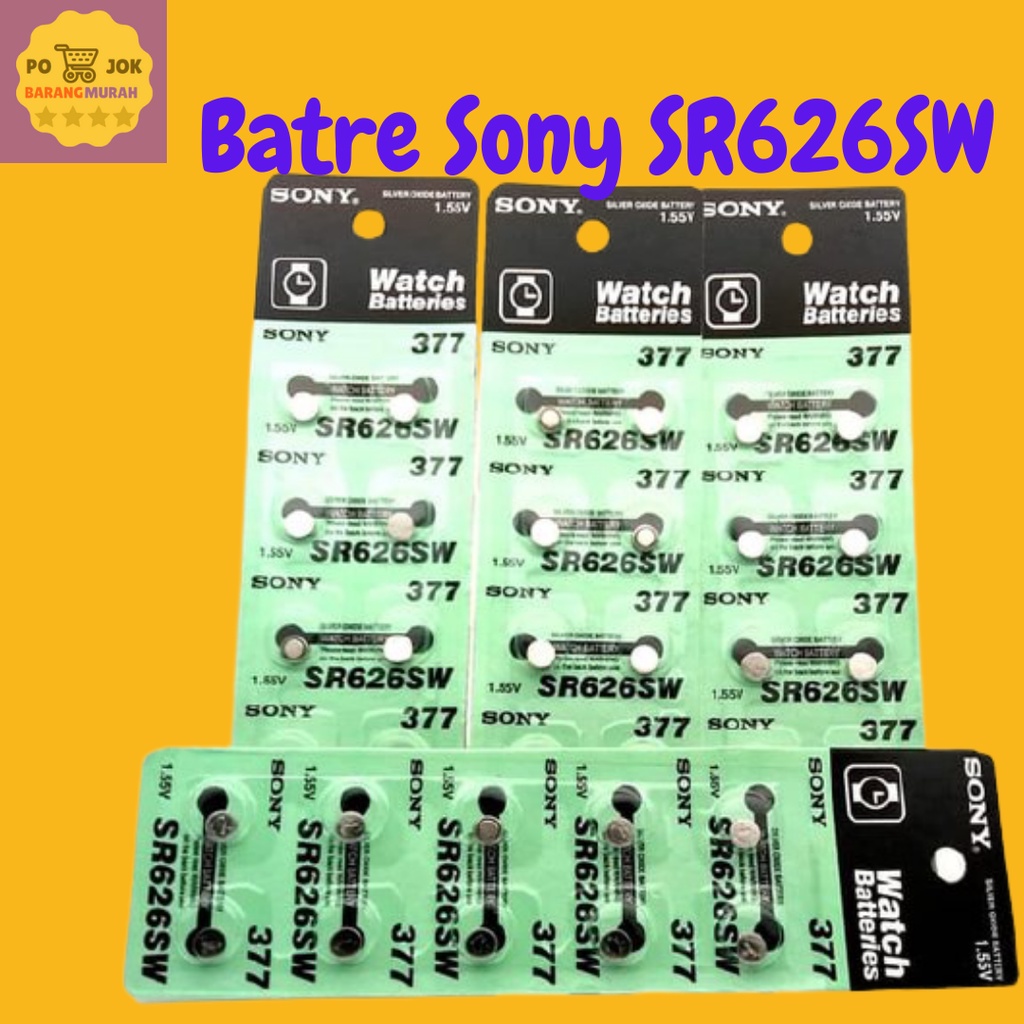 Jual Baterai Kancing Original SONY SR626SW untuk Jam / TASBIH DIGITAL ...