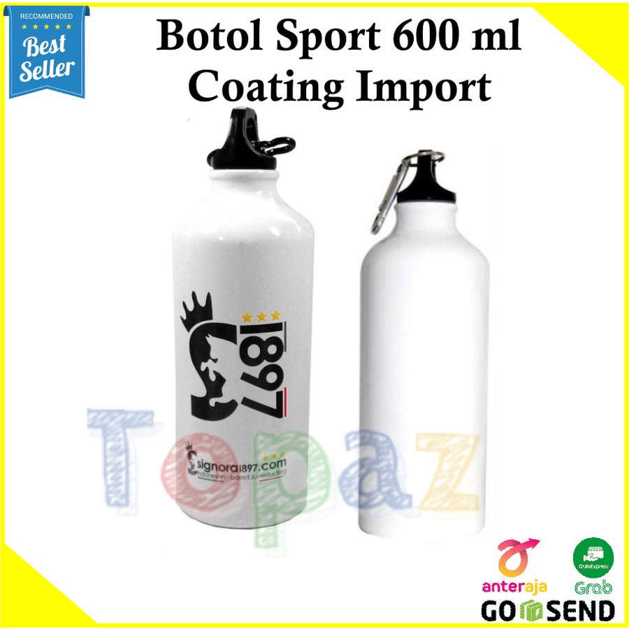 Jual Botol Sport Polos 600ML Sublime/Coating | Import | Untuk Disablon ...