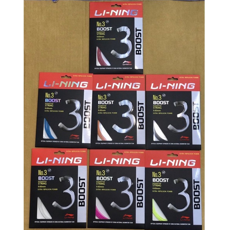 Jual STRING SENAR BADMINTON LINING NO.3 BOOST ORIGINAL | Shopee Indonesia