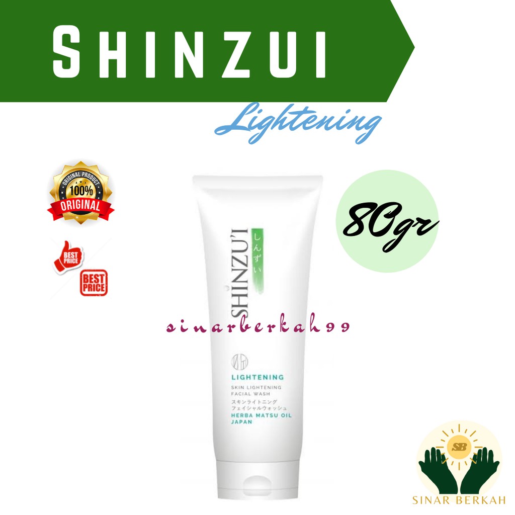 Jual Shinzui Skin Lightening Facial Wash 80ml | Shopee Indonesia
