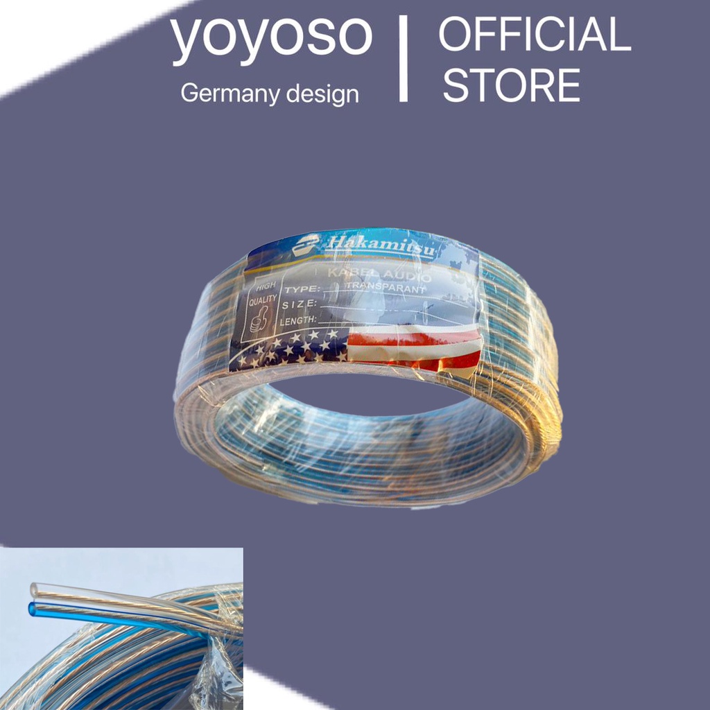 Jual KABEL LISTRIK TRANSPARAN KABEL SERABUT PER ROL 2x30 YARD CABLE ...