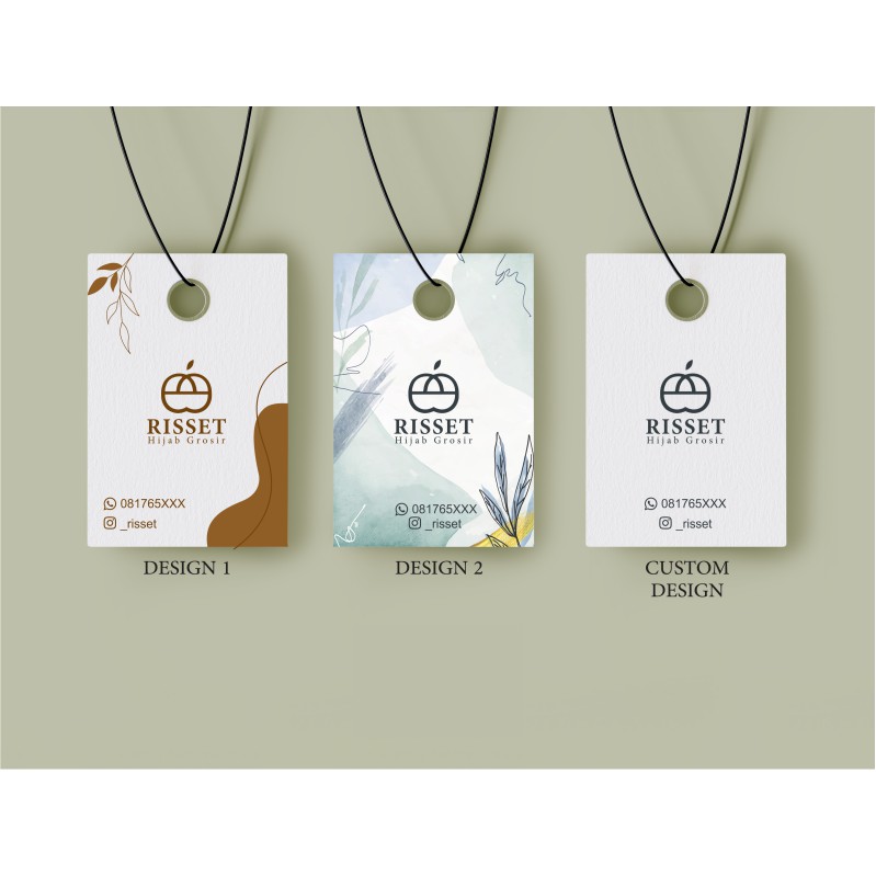 Jual Cetak Label Hang Tag/ Hangtag Price Tag Tag Harga Label Baju ...